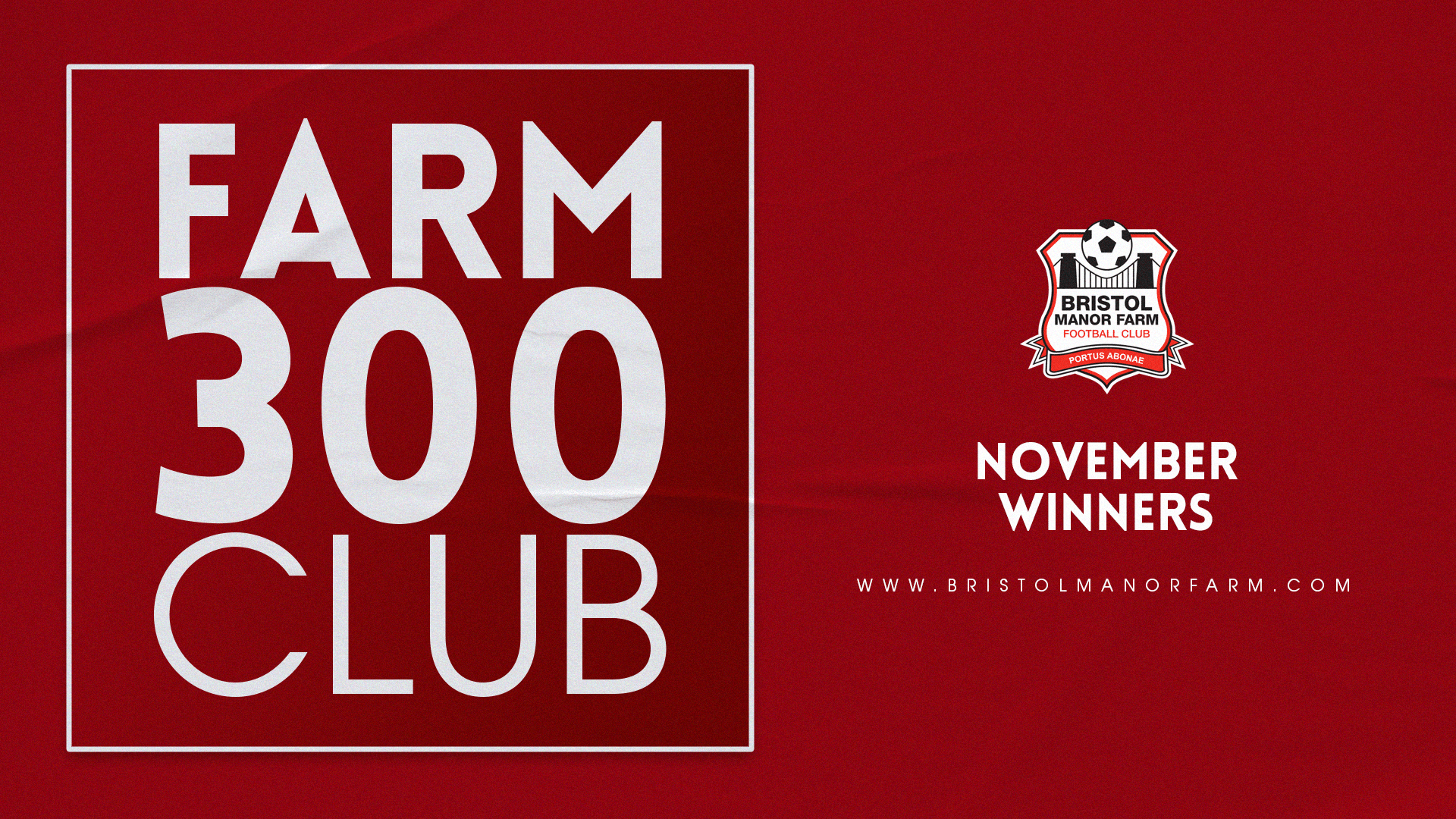 November 300 Club Winners - Bristol Manor Farm